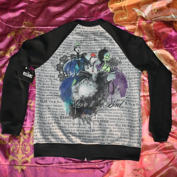 Disney | Jackets & Coats | Rare Disney Villains Maleficent Evil Queen ...